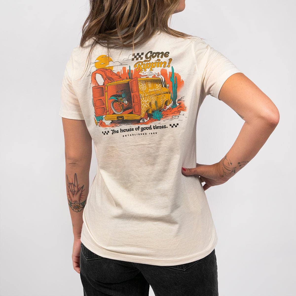 FASTHOUSE Women's Idyll Tee (Natural, Medium)