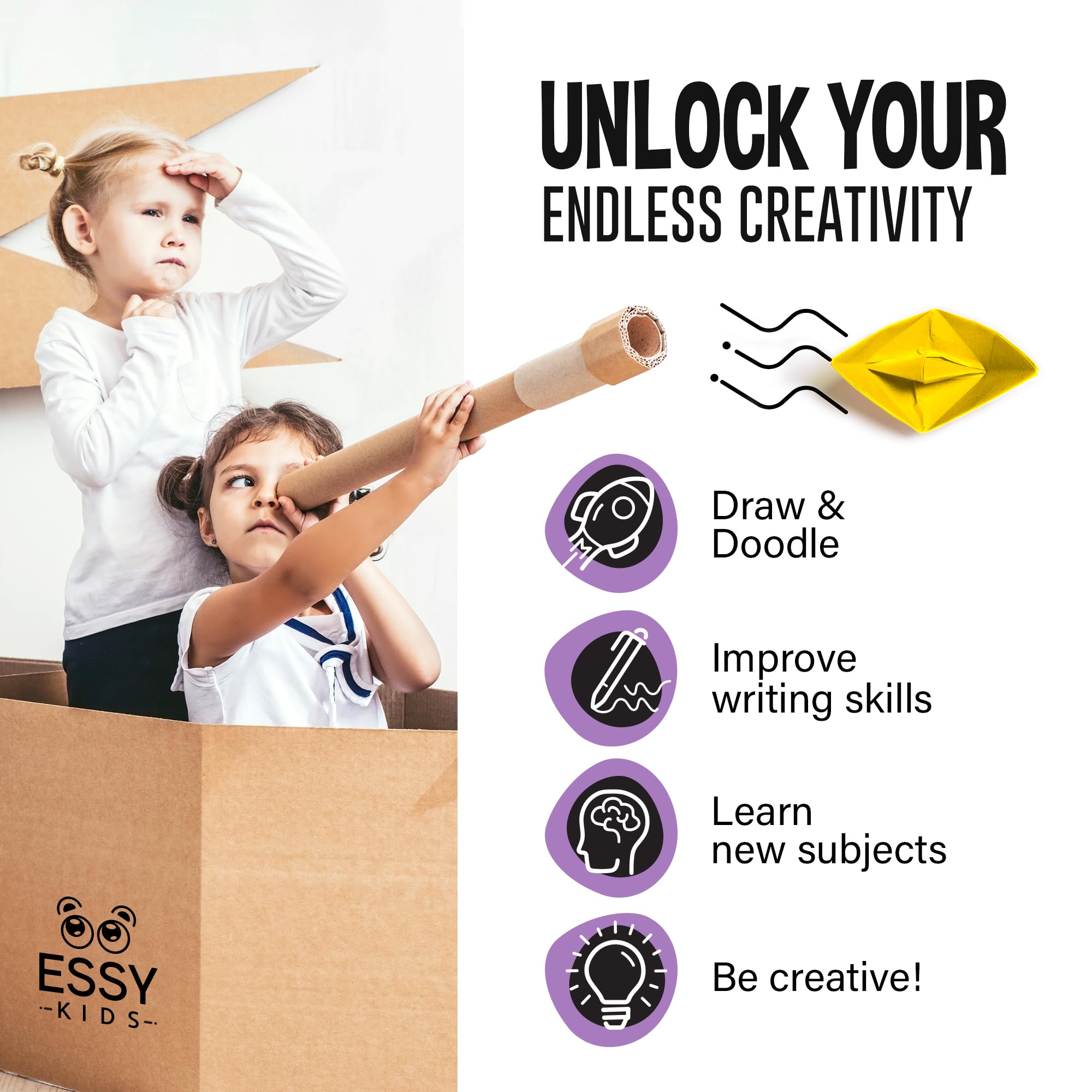 Essy Kids 12“ LCD Writing Tablet for Kids Drawing Tablet Kids Writing Tablet LCD Drawing Tablet for Kids Toddler Writing Tablet Kids Drawing Board