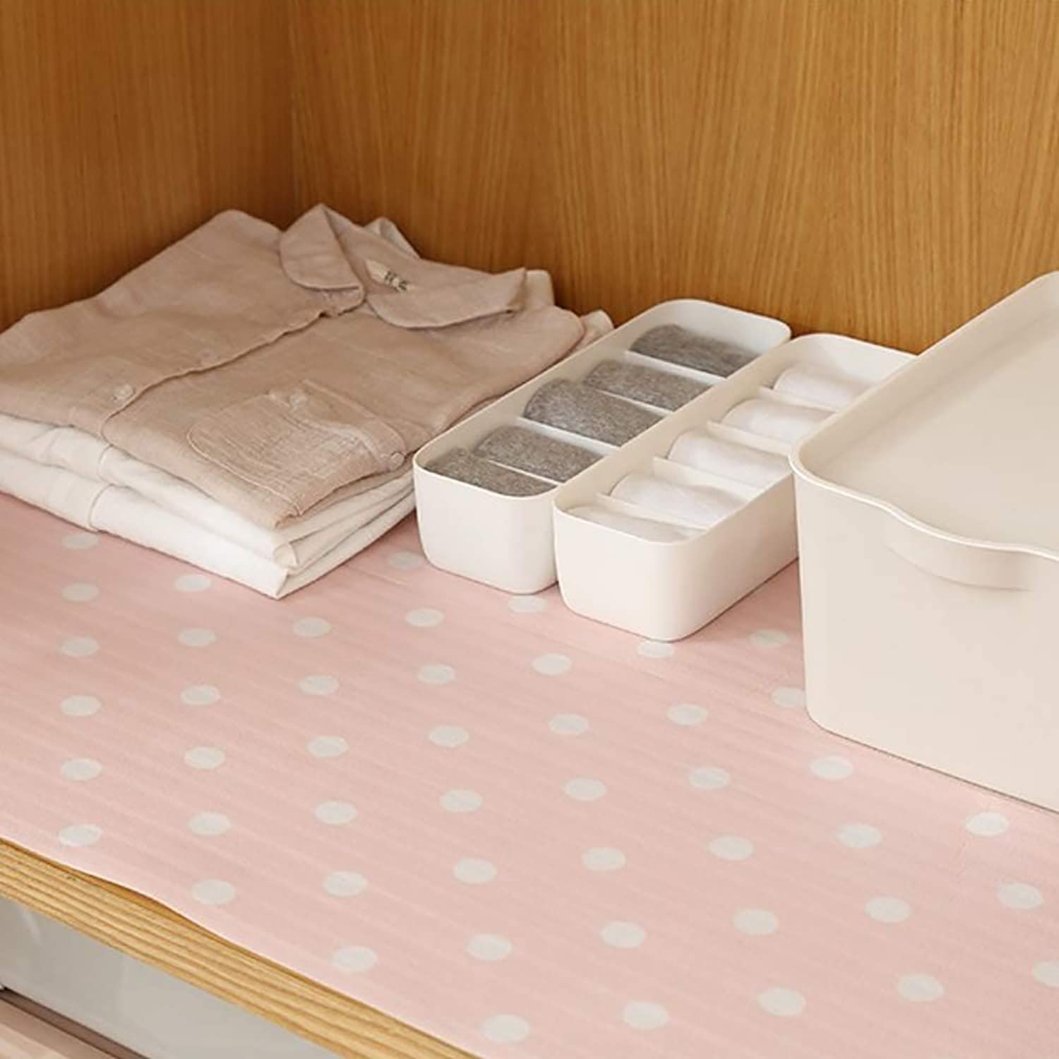 Drawer Liners, Non-Adhesive Shelf Liners for Kitchen Cabinets Waterproof & Oil-Proof Cupboard Liner Plastic Drawer Mats EVA Material Non Adhesive Refrigerator Liner for Shelves