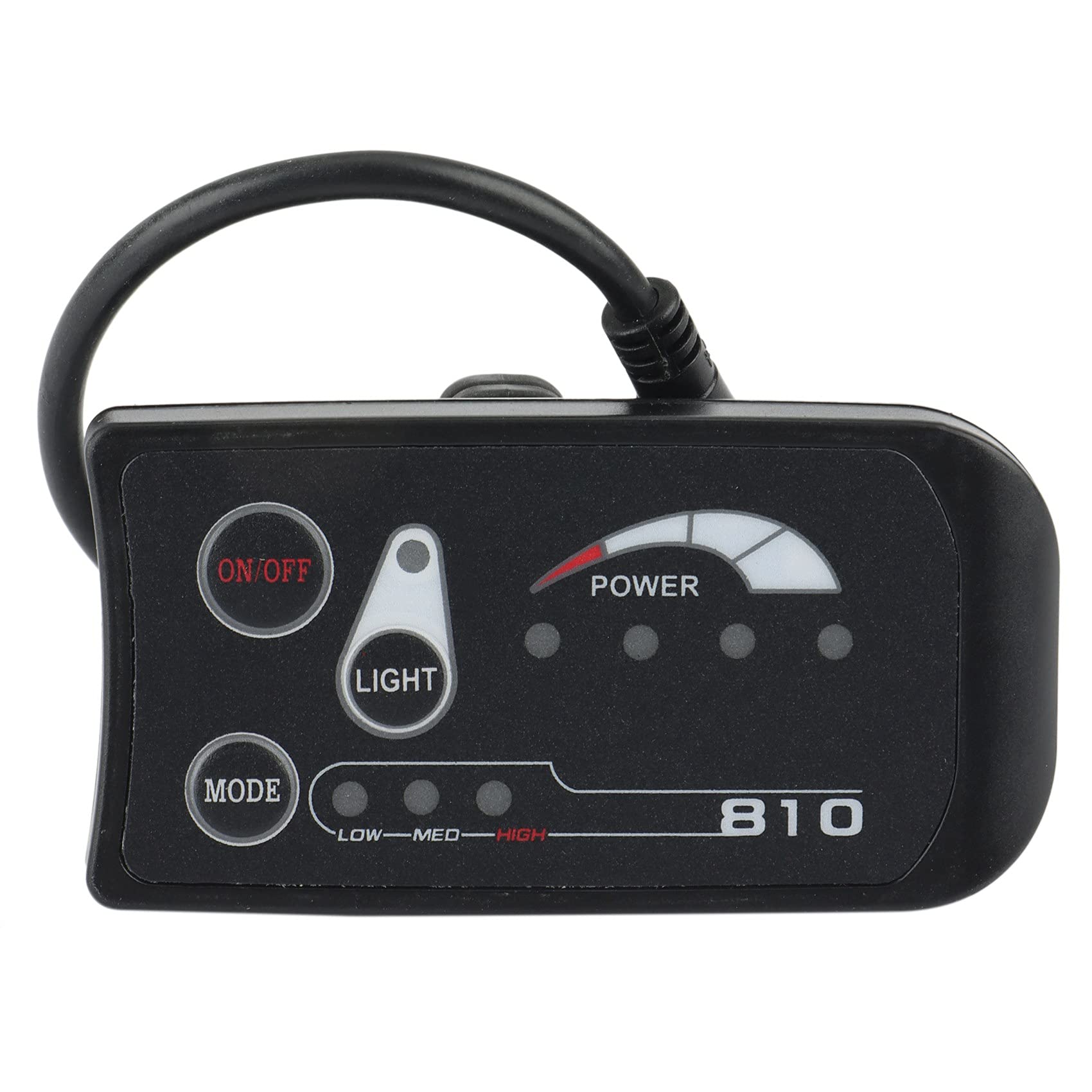 Fhdpeebu LED Display Connector 810 for Electric Bicycle Cycling Speed Meter Ebike Headlight and LED Controller,Waterproof