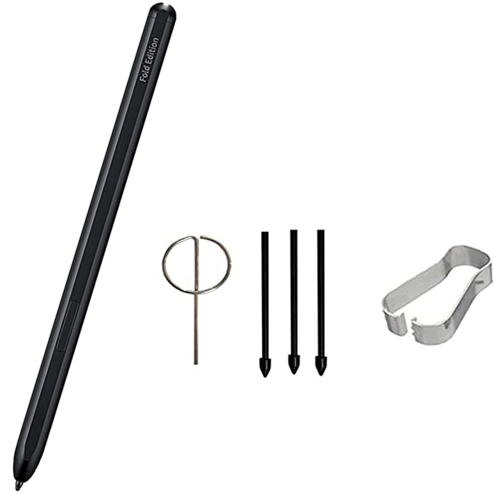 Galaxy Z Fold 4 Pen Stylus Replacement for Samsung Galaxy Z Fold 4/5 S Pen Stylus Pen,Compatible Galaxy Z Fold 4/5 Phone EF-FF92PCBEGUS with Eject Pin+2 Tips (Black)