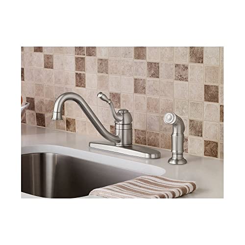 Moen CA87009SRS Kitchen Faucet with Side Spray from The Lindley Collection, Spot Resist Stainless