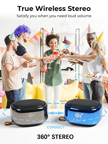 OROROW Small Bluetooth Speaker,Mini Portable Wireless Speaker,49-Foot Bluetooth Range,Enhanced Bass,Support TF Card,Bluetooth Speaker for iPhone,Travel,Hiking,Car,Gift(Blue)