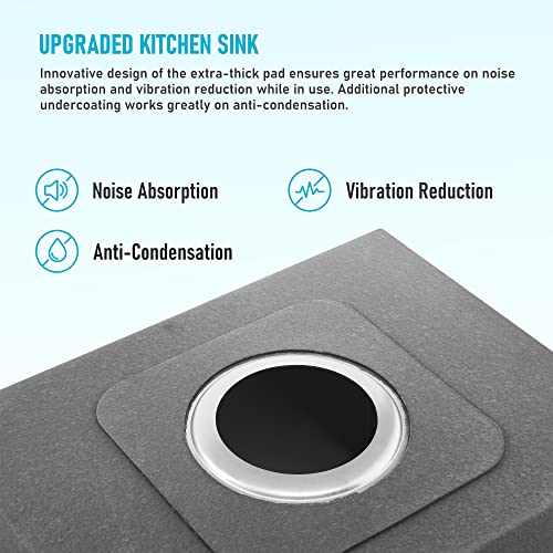Le Bijou Collection 30 Inch Workstation Undermount 30 x19 Inch Single Bowl 16 Gauge Stainless Steel Handmade Kitchen Sink with Integrated Ledge and Accessories