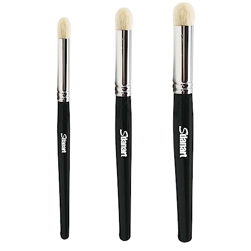 Sdanart Drybrush Set Hobby Drybrush Paint Brush,Detail Paint Brush Set,3 pcs Professional Art and Advanced Acrylic Paint Brushes for Tabletop&Wargames Miniature Watercolor Oil Painting,Model