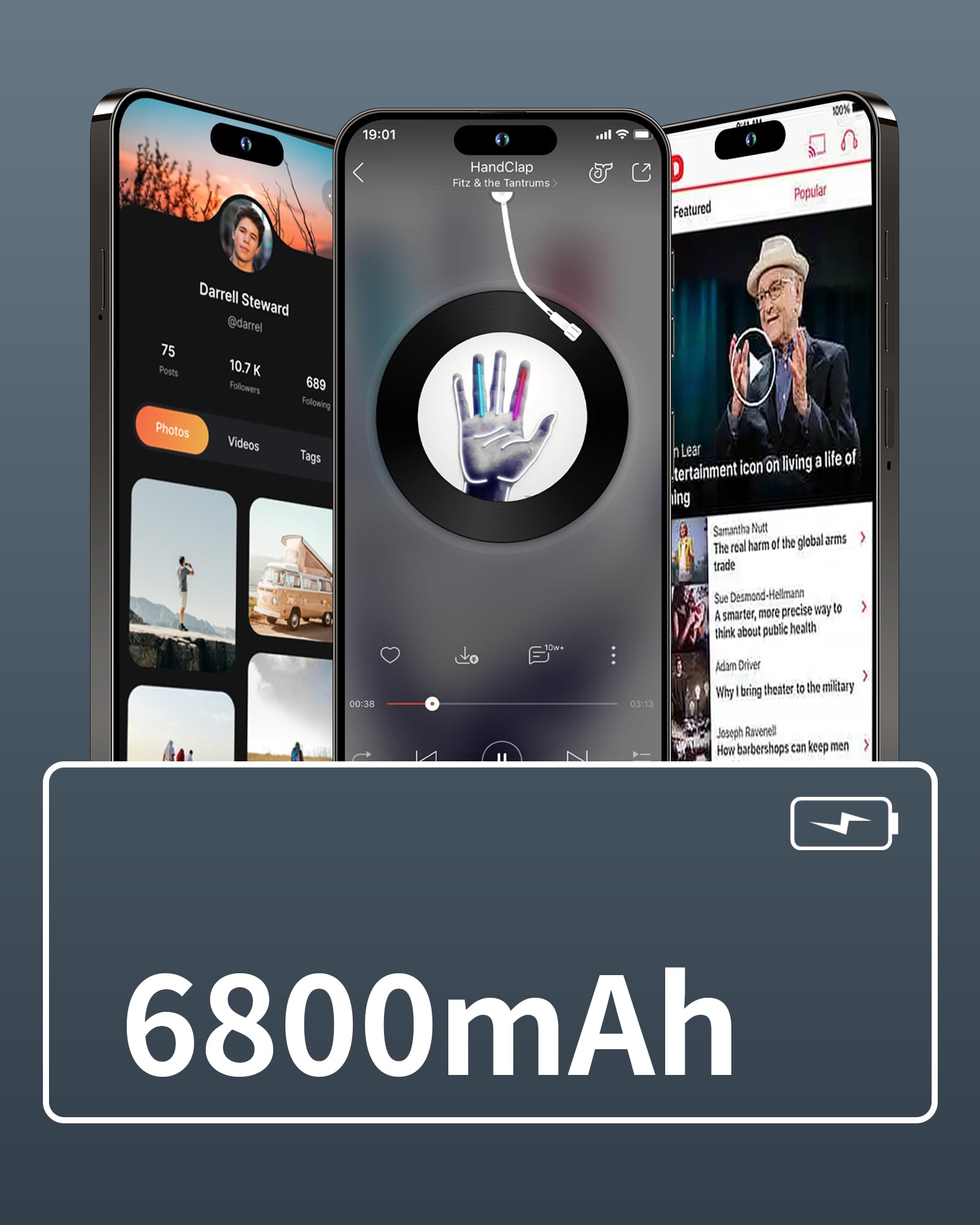 ExAchat A14 Pro Max 5G Unlocked Smartphone - 6GB+256GB Fully Unlocked Cell Phone for Android 13, 6.82" Unlocked Cell Phone, 6800mAh, 48MP Front Camera+108MP Main Camera (Black)