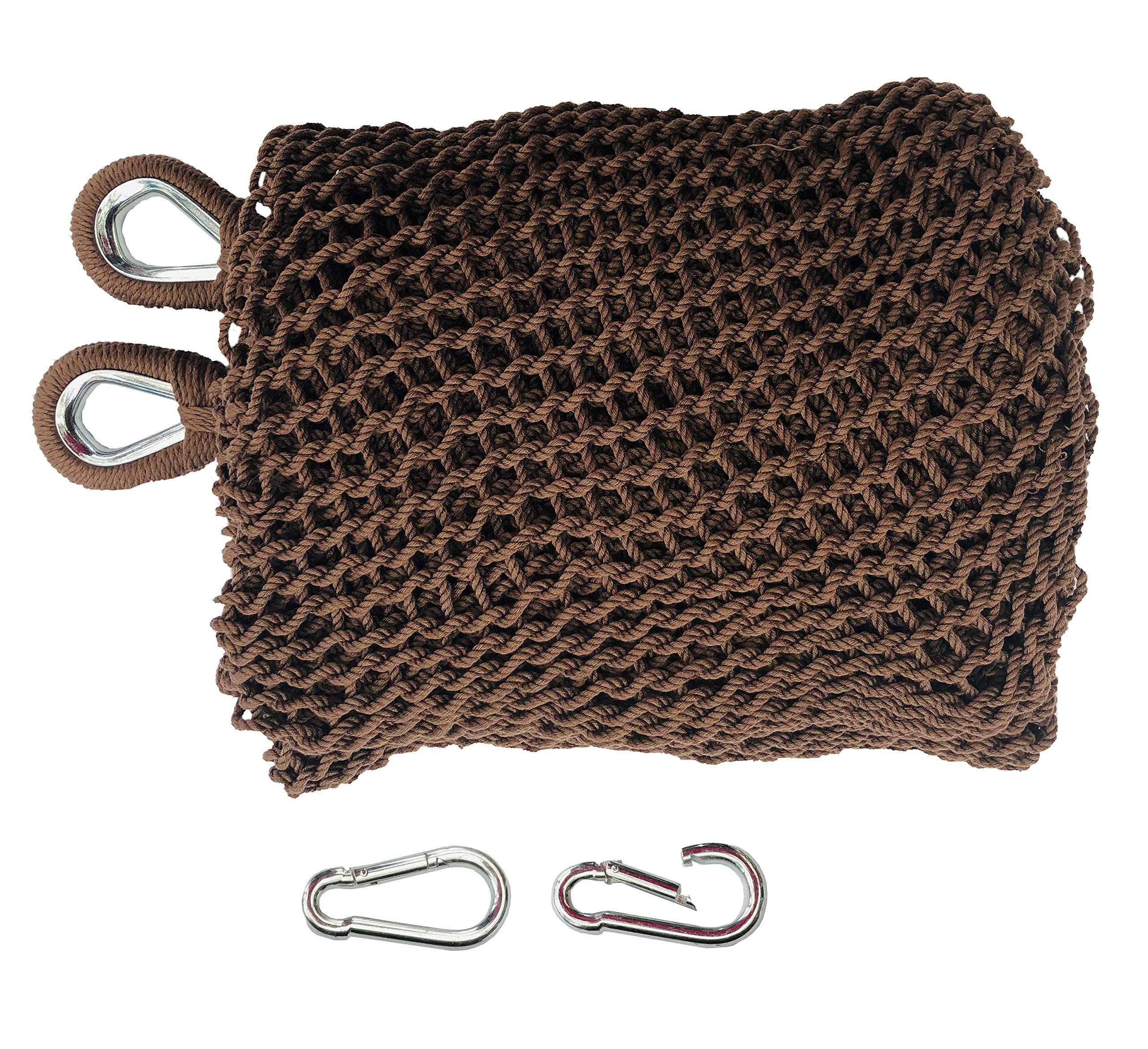 DreamGYM Hammock Swing Chair - Therapy Swing - Sensory Swing for Adults and Children - Cozy Brown