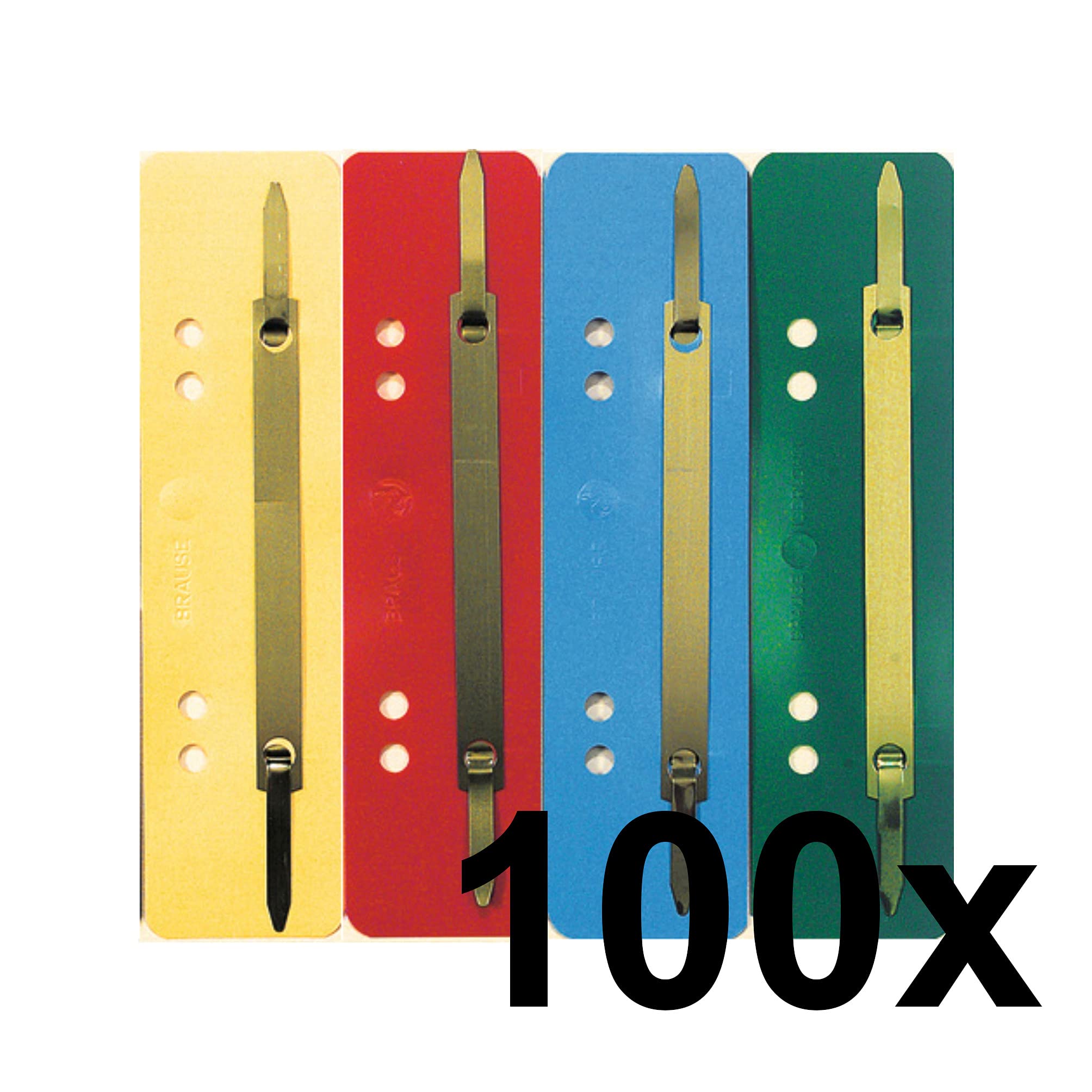 Exacompta 425000B Plastic Filing Strips Assorted Colours Made from Polypropylene Film Commercial Binding, File Folder, Ideal for Office and School