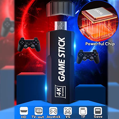 GD10 Retro Game Console TV HD Output Plug and Play Games Console Stick Video Gaming Consoles Preinstalled System 2 Controllers