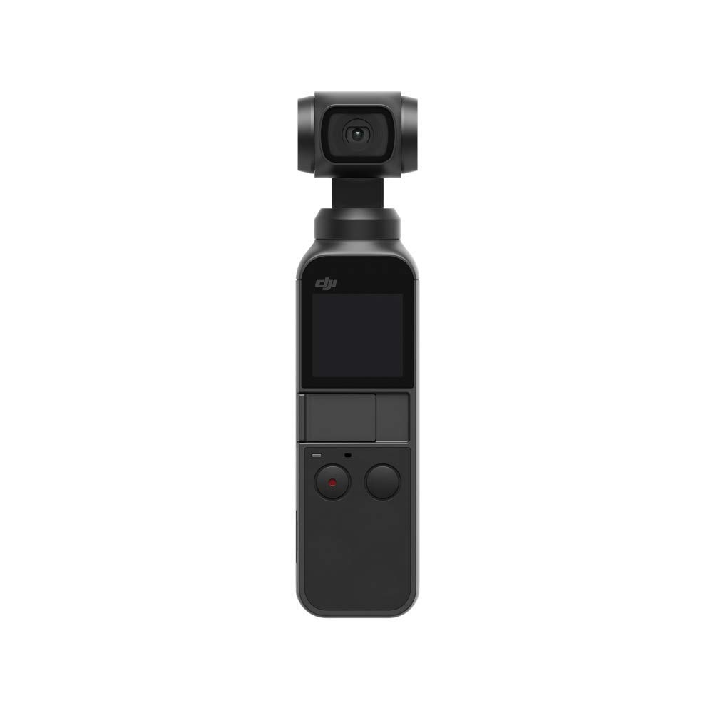 DJI Osmo Pocket Handheld 3 Axis Gimbal Stabilizer with Integrated Camera, Starter Bundle with Tripod, PolarPro Mount, Cradle, 64GB microSD Card, Case, Cloth