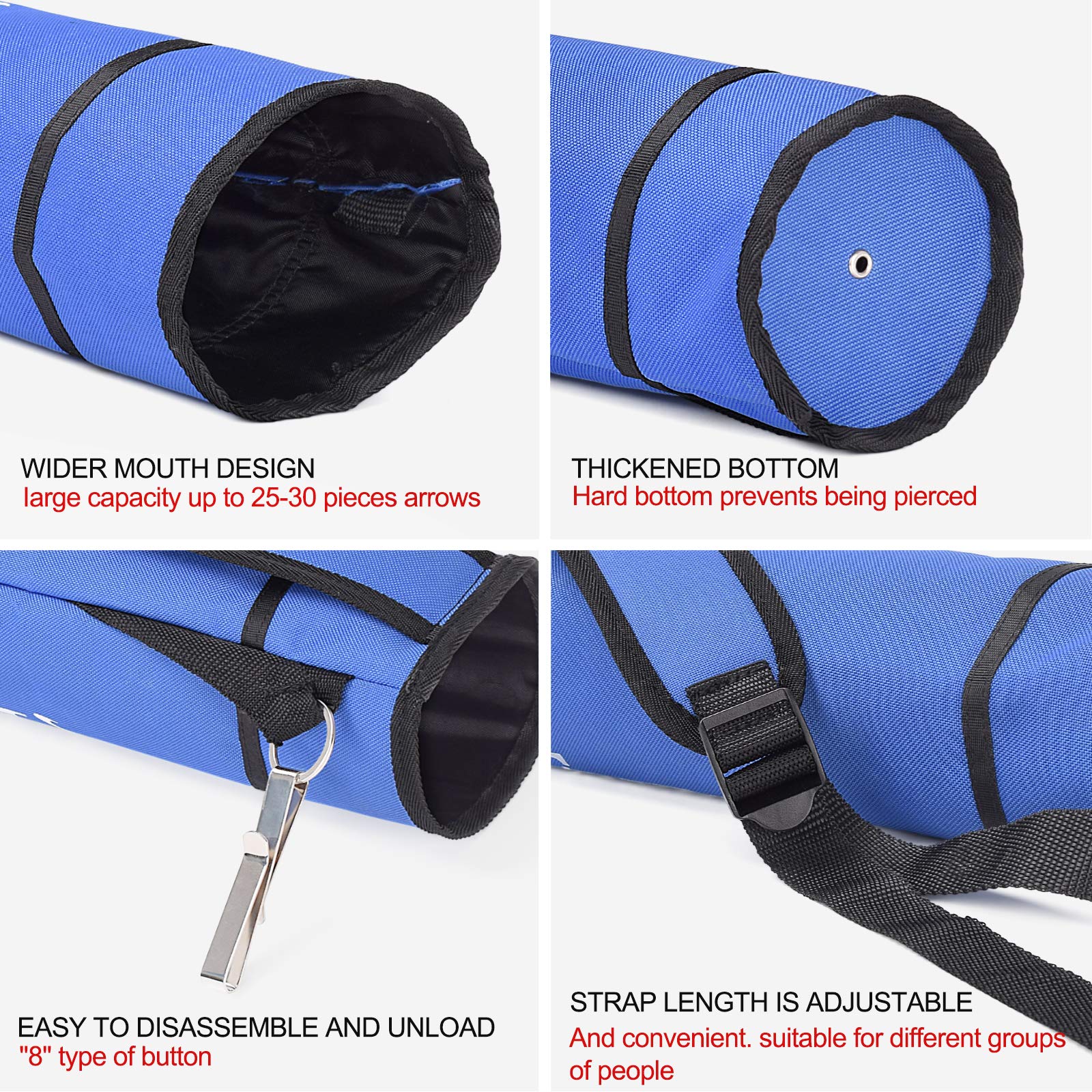 ELONG OUTDOOR Archery Arrow Quivers Back Hip Quiver Youth Adults Target Practice Arrows Holder Bag