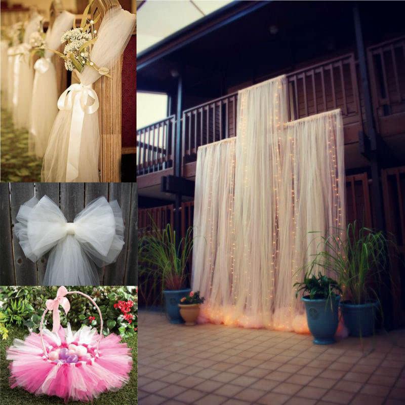 Efavormart 25pcs/ pk 9" Tulle Circles for Party Decorations Banquet Event Sewing DIY Crafts Fabrics Sewing - Dusty Blue