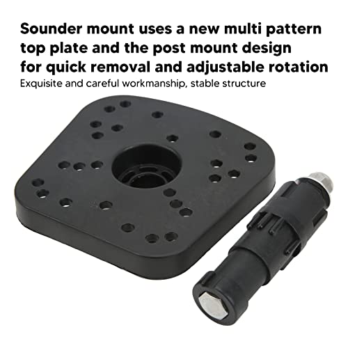 Fishfinder Mount, Rugged Universal Sounder Mount Wearproof Quick Removal ABS Metal for Marine Electronic
