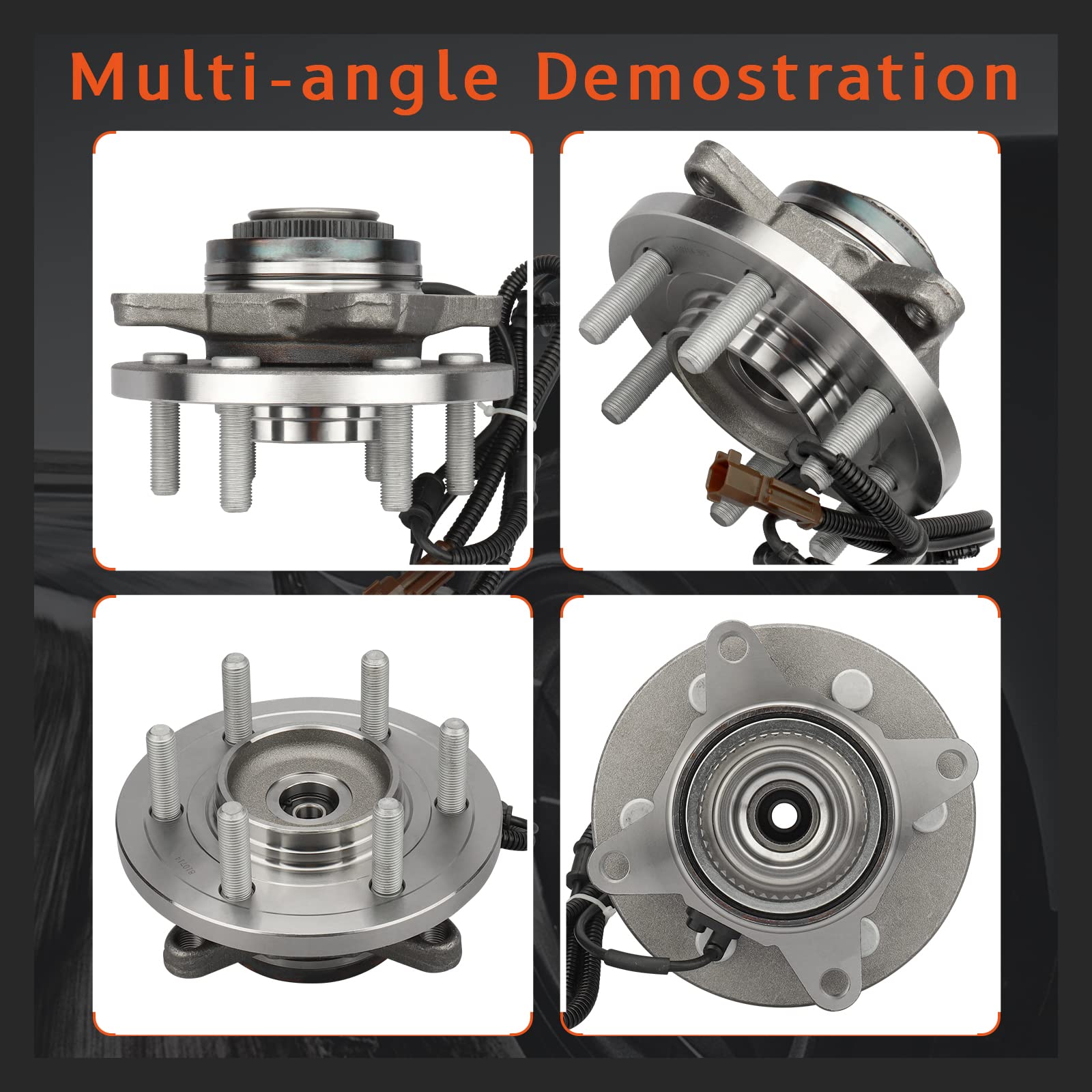 DRIVESTAR 515169 4WD Front Left/Right Wheel Hub & Bearing Assembly for Ford F150 2015-2017 4WD Only (Excludes Raptor)