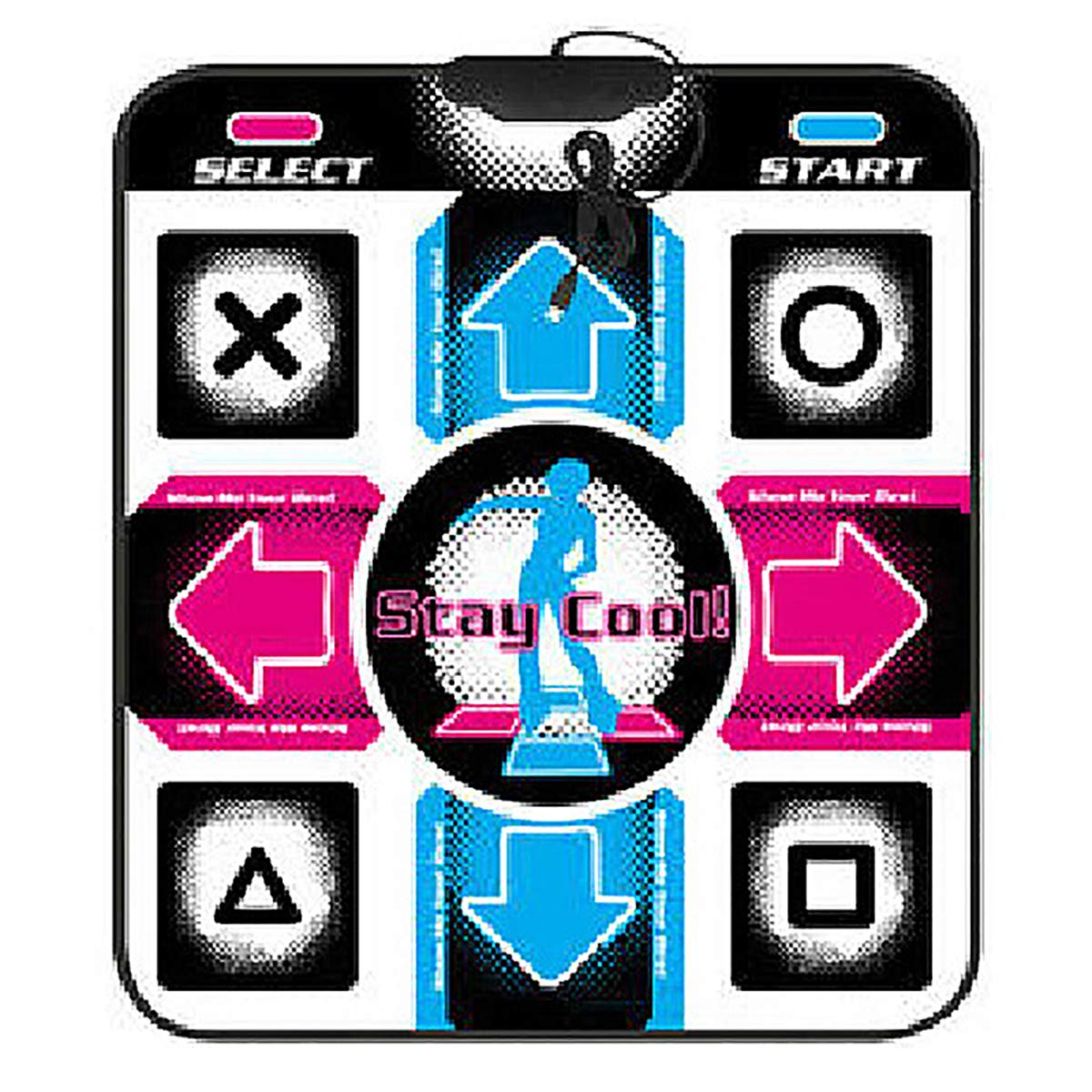 Esenlong USB Dance Mat, Non Slip Dance Gaming Mat Dancing Step Dance Mat Pad Children Adult Wear Resistant Dance Mat Compatible for PC Laptop Support Windows98/ 2000/ XP/ 2008/ vista/ win7 etc
