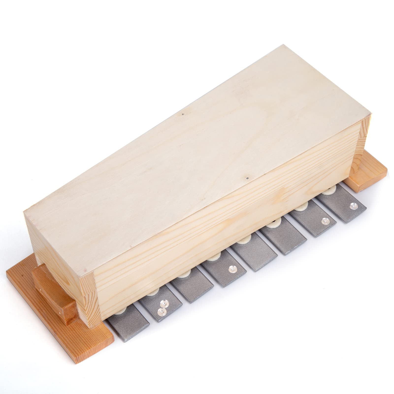 ENNBOM 8 Note Glockenspiel Echo Chamber Xylophone Box Type Glockenspiel with Mallet