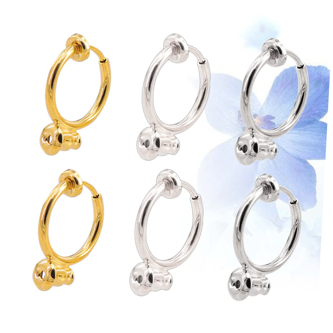 EXCEART 36 Pcs Cuff Earrings Ear Rings Earrings for Unpierced Ears Ear Cuff Piercing Wrap Earrings Ear Cuff Gold Earrings Backs for Studs Silver Ear Cuffs Ear Clips Metal Accessories