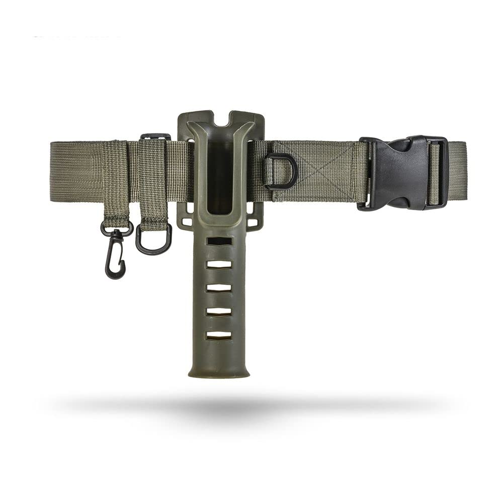 Fishing Rod Belt Strap Frame Fishing Rod Holder Universal Joint Support Bracket Fishing Tools Fishing Rod Rack(Green)