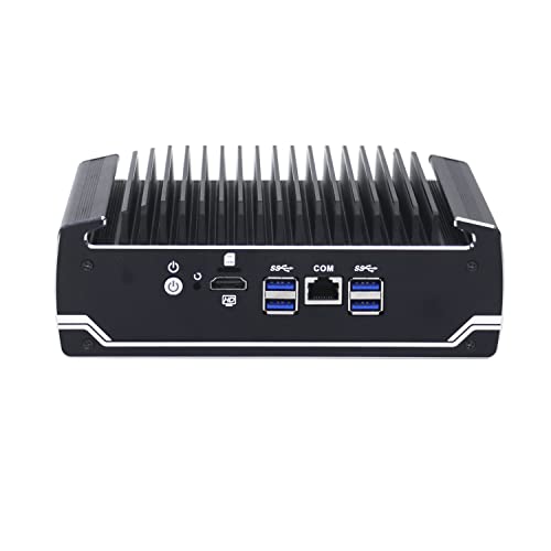 HUNSN Micro Firewall Appliance, Mini PC, VPN, Router PC, Intel Core I5 8250U, RX03, AES-NI, Nano SIM Slot, HDMI, COM, 6 x Intel I211, Vesa Mount, Barebone, NO RAM, NO Storage, NO System