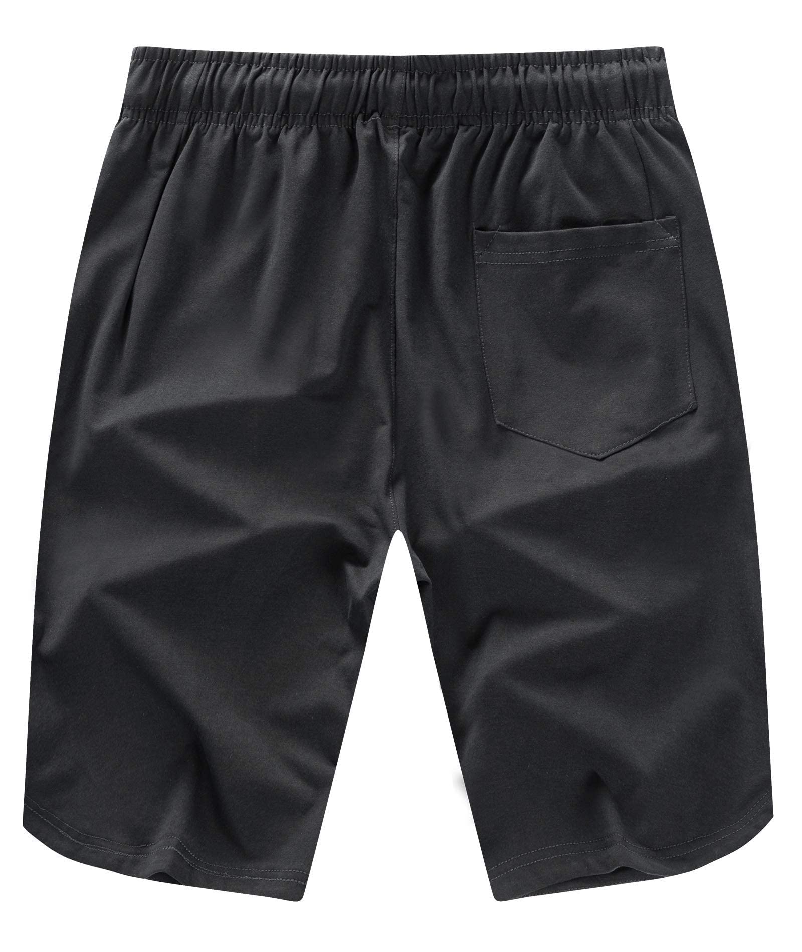 GEEK LIGHTING Men's 2 Pack Casual Shorts Elastic Waist Comfy Workout Shorts Drawstring 3X-Large