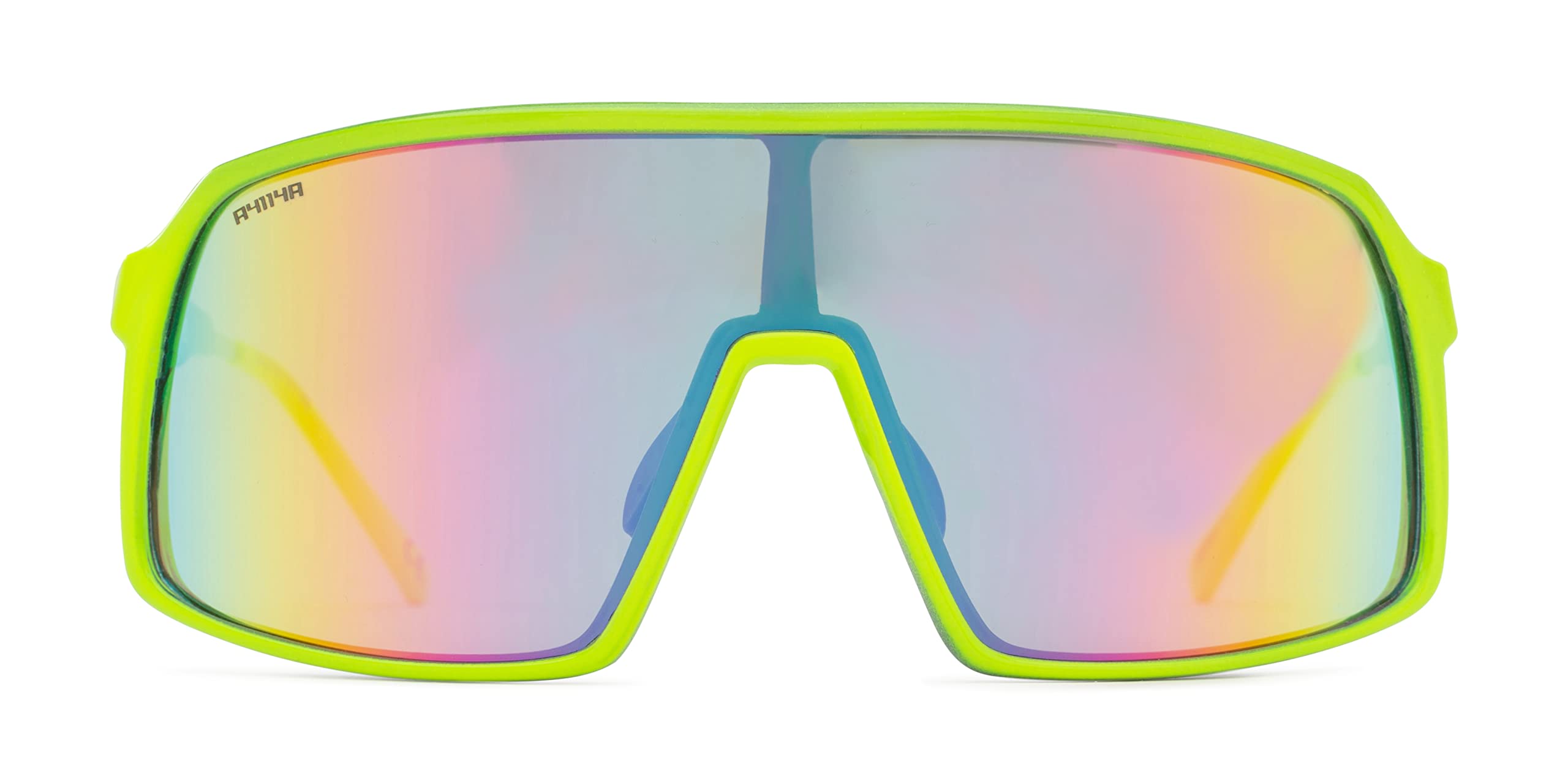 Foster Grant Sun Luv Crushing On Fun Shield Sunglasses, Neon Green, 56mm
