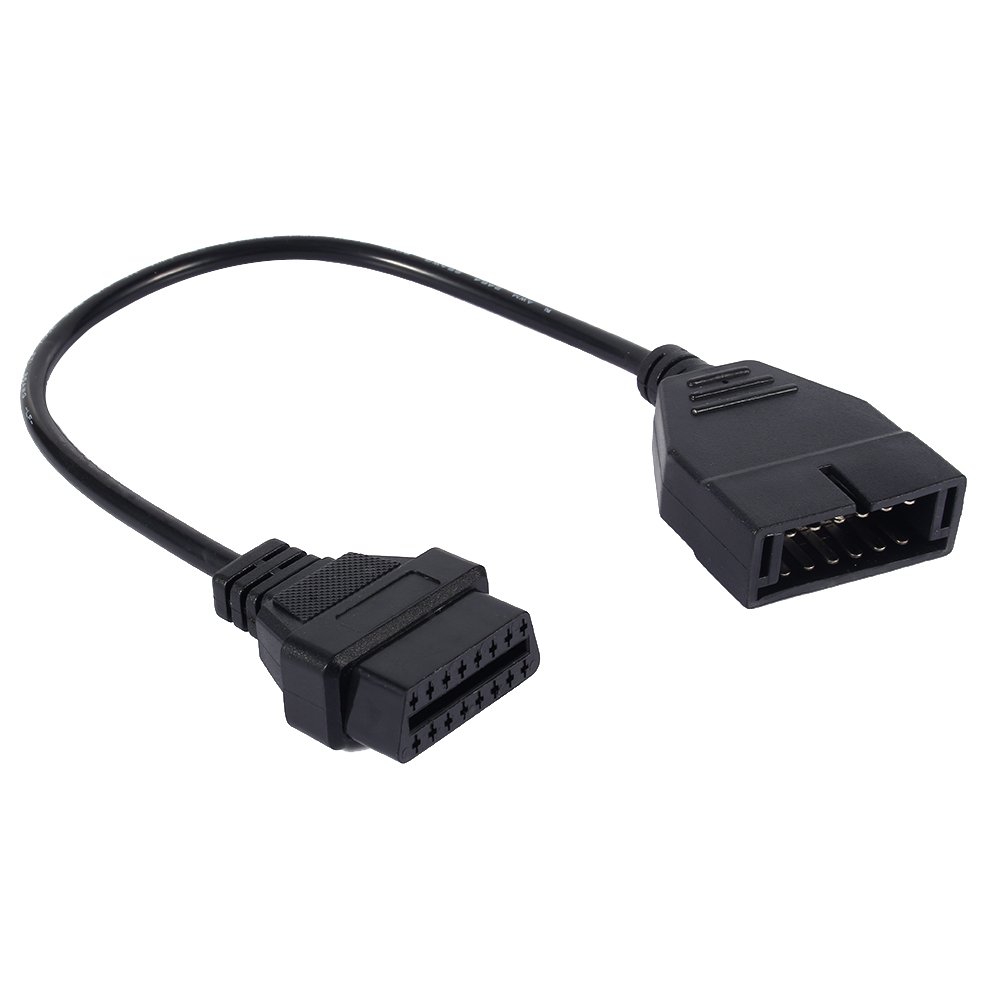 Fydun 12 Pins to 16 Pins Adapter Cable Diagnosis Adapter Scanner Cable Connector for