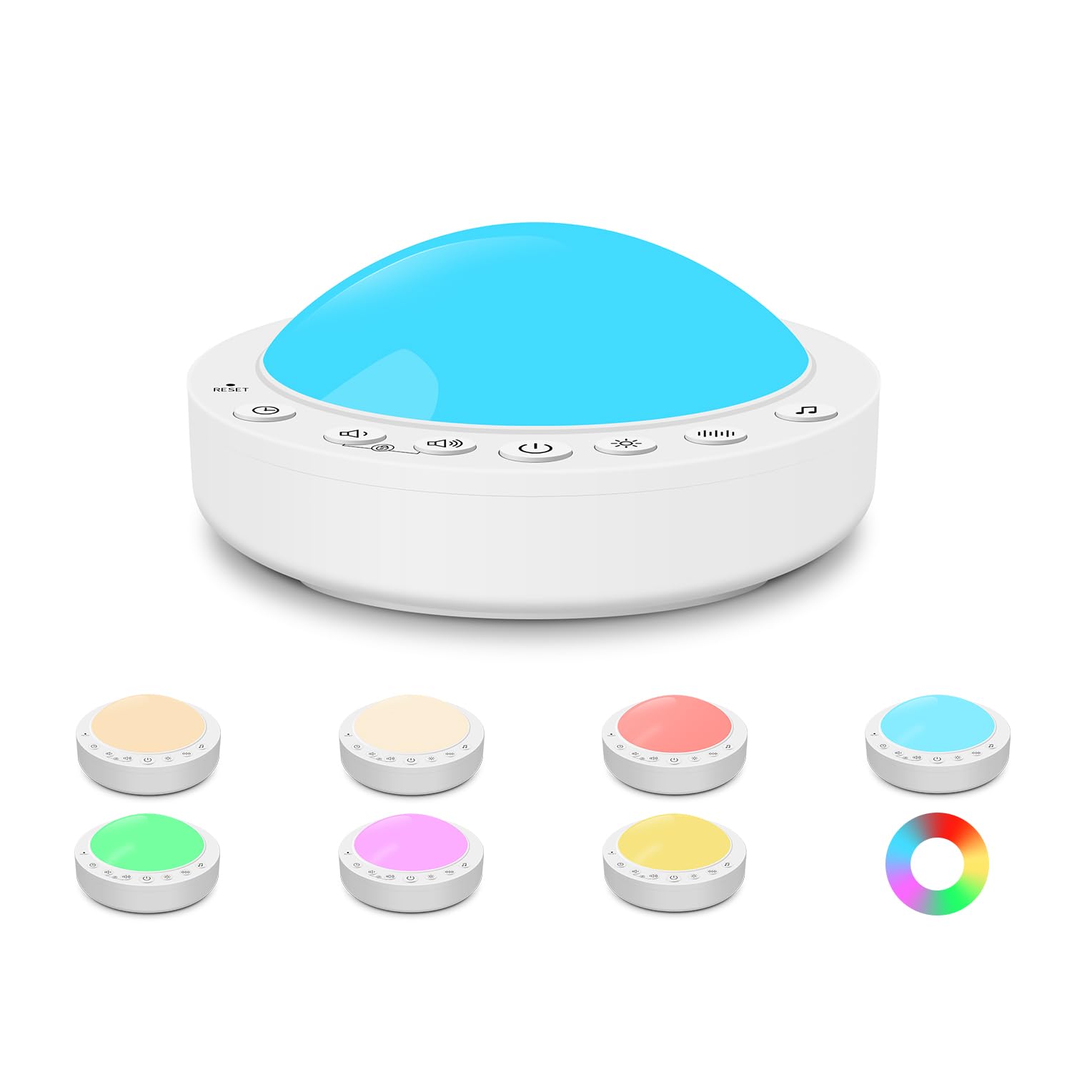 Dremkit White Noise Machine Baby,Portable Sound Machine for Baby Kids,Rechargeable Lullaby Machine with Night Light for Travel Nursery,Sound Machine for Sleeping