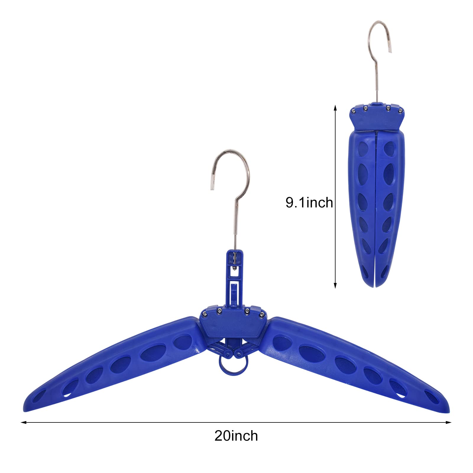 Eyourlife Wetsuit Hanger, Surfing Suit Hangers - Fast Dry Folding Vented Hanger for Surfing and Scuba Diving Wet Suits