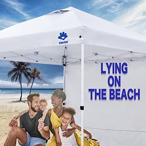 Fanpat Instant Canopy Tent Sidewalls for 10x10 Pop Up Canopy Waterproof,99% UV Protection,3 Piece Sidewalls, White(3PCS Sidewall Only, Canopy Tent NOT Included)