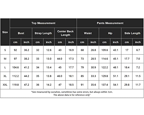 Senert Women Silk Pjs Set Lingerie Racerback Cami Tops Ruffled Shorts Sets Pajamas for Women White,M
