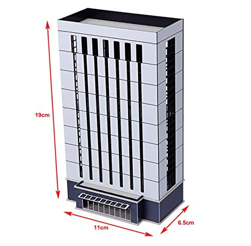 EatingBiting(R) N Scale 1/150 1/160 Modern Enterprise Government Skyscraper Buildings Models Realism Scene for DIY Sand Table Garden Micro Landscape Ornaments Decor Supply DIY Player Spray Painting