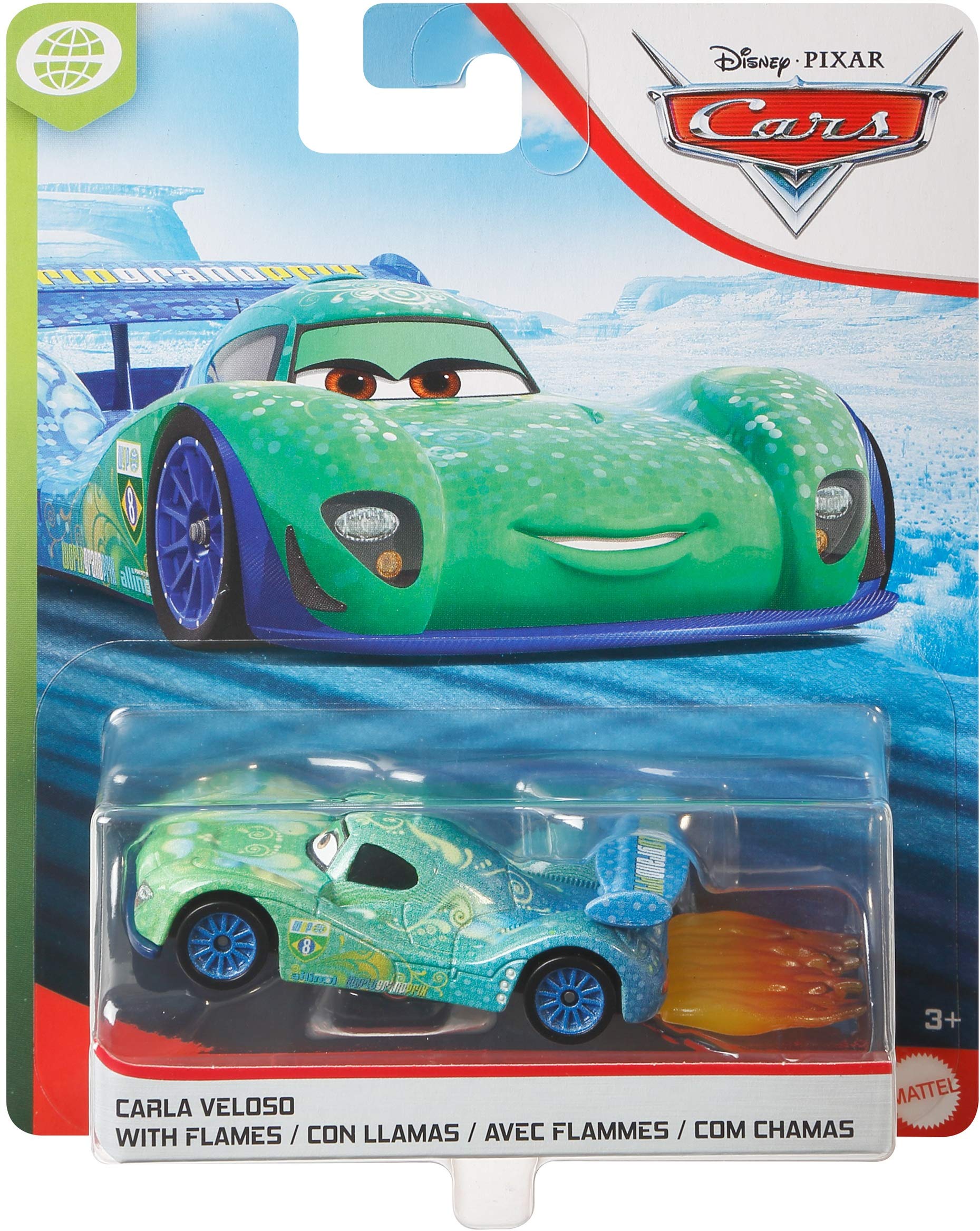 Disney Cars Pixar Carla Veloso with Flames