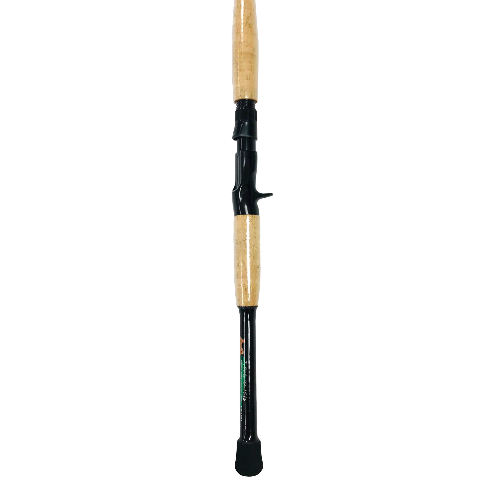 EatMyTackle Classic Baitcaster Rod | Saltwater Fishing Rod (10-15lb. Slow Action, 7ft)