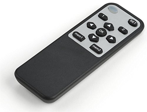 Displays2go Ceiling Mounted TV Bracket, Steel Build, Remote Control β Black Finish (LMCEMOT42)