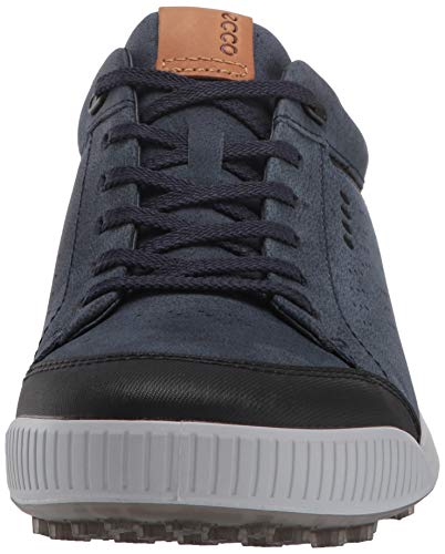 ECCO Men's Street Retro Hydromax Golf Shoe, Marine Camel Nubuck, 6-6.5