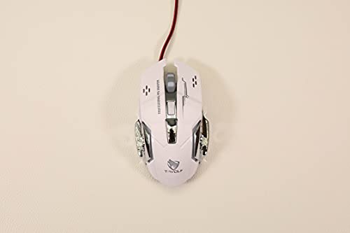 Ergonomic Chromatic Wired Gaming Optical Mouse for PC Gamer & It's A 6 Buttons Mouse Which is Also Good for Office Use, 6 Buttons Features is A Perfect Match for Online & Offline Gaming Experience