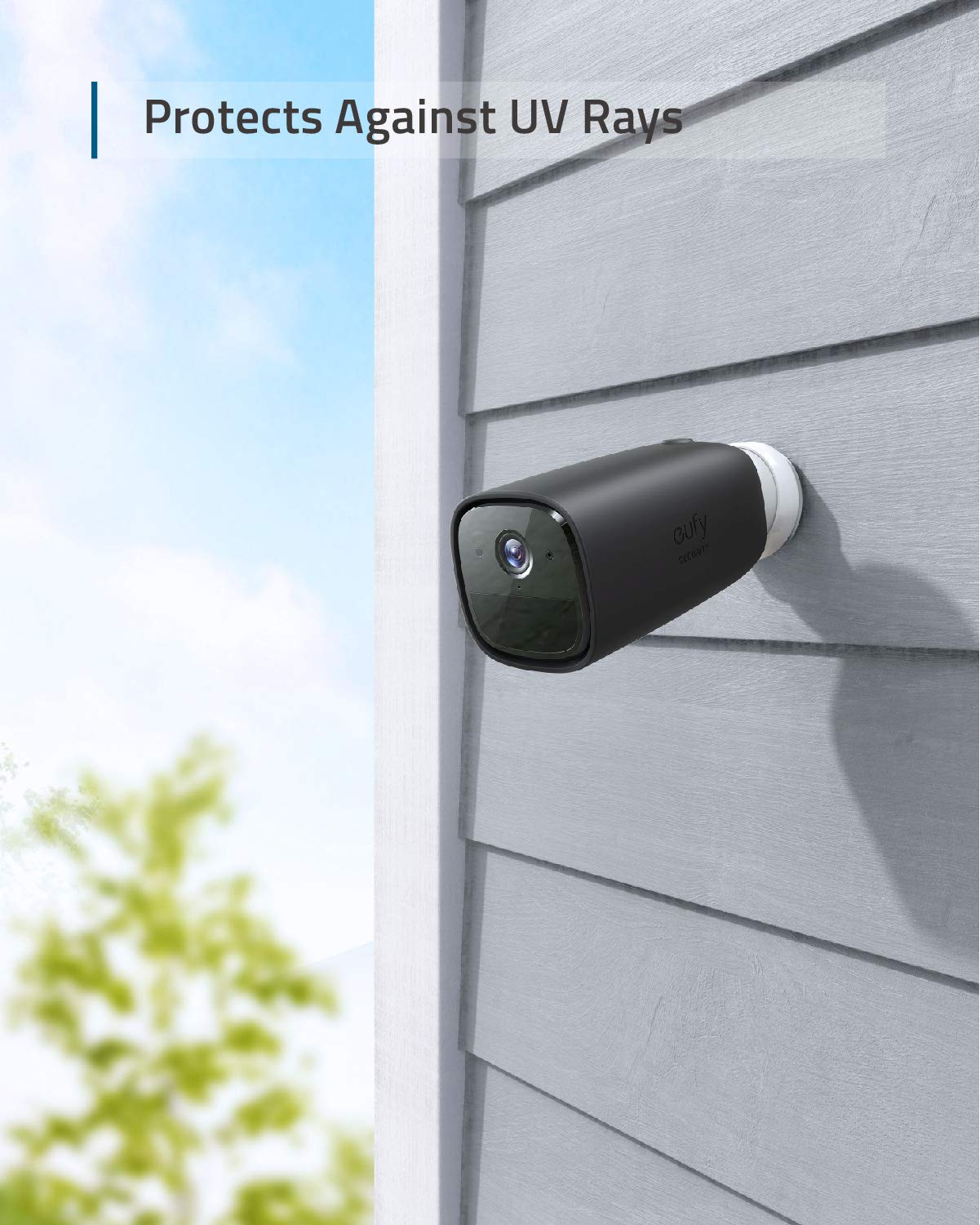 eufy Security eufyCam 1 & 2 Skin (2-Pack), Protective Silicone Casing for eufyCam 1 and 2, Easy to Install, Protection Against UV Rays and Rain (Renewed)