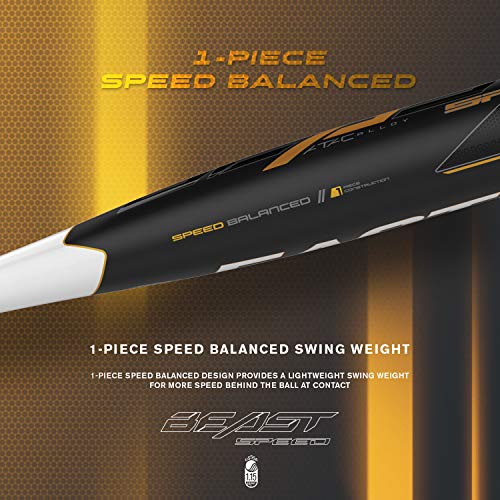 Easton Beast Speed -10 (2 3/4") USSSA Senior League Baseball Bat | 2019 | 1 Piece Aluminum | ATAC Alloy | Lizard Skin Grip
