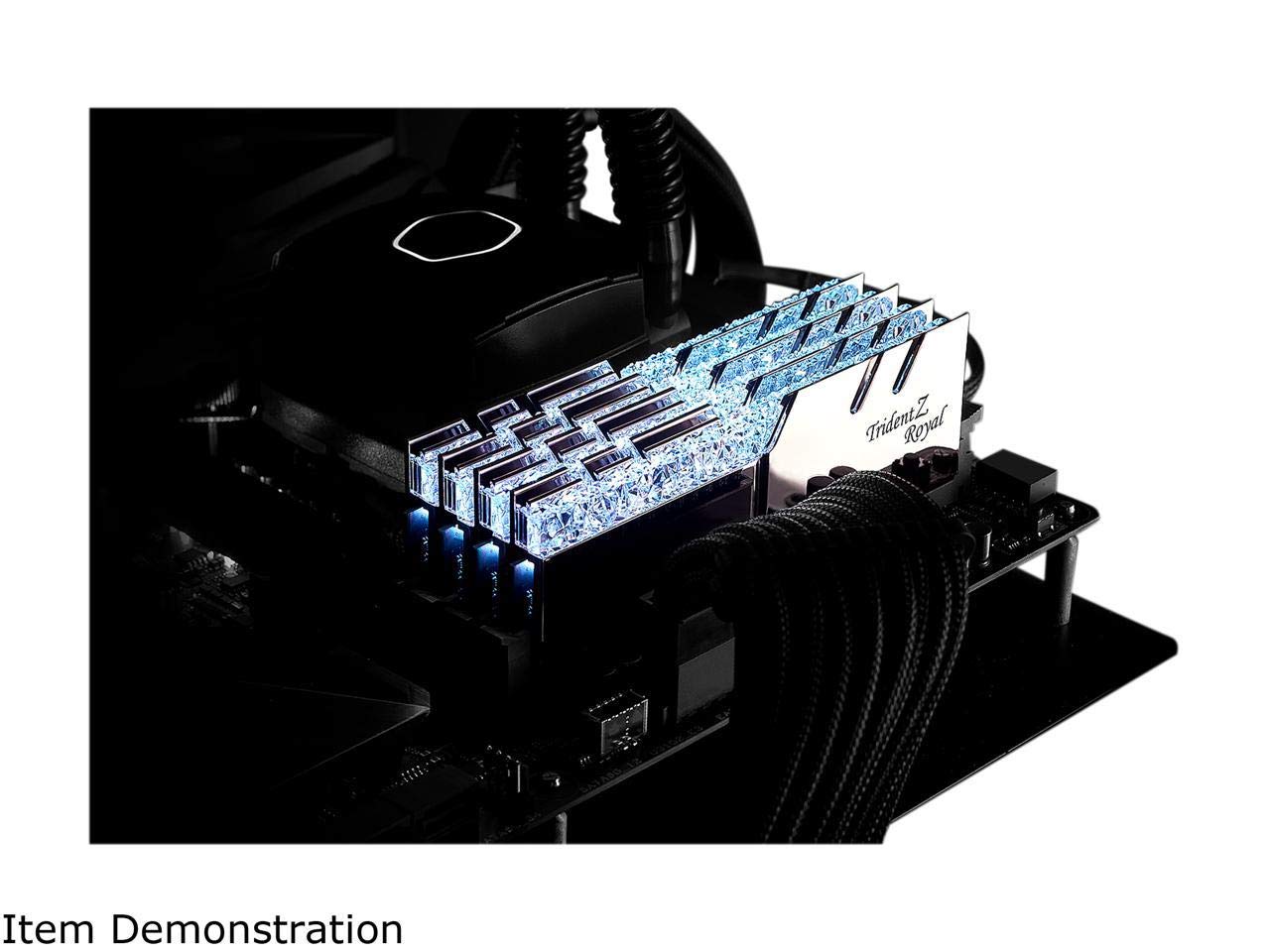 G.SKILL 64GB (4 x 16GB) Trident Z Royal Series DDR4 PC4-28800 3600 MHz 288-Pin Desktop Memory Model F4-3600C16Q-64GTRSC