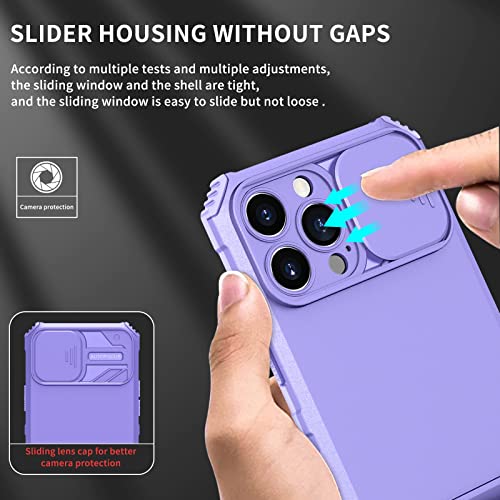 Protective Phone Cover Case Silicone Kickstand Case Compatible for infinix Smart 5,[3 Stand Ways] Vertical and Horizontal Stand Case,Full Body Hard Slim Protective Phone Case (Color : Purple)
