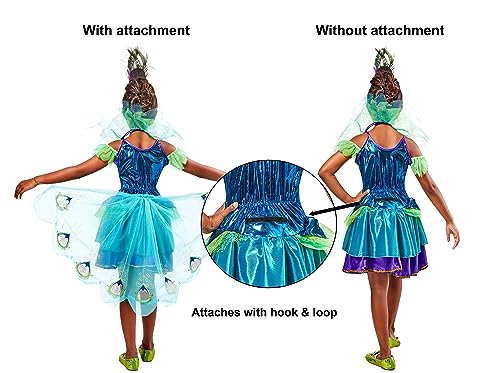 Rubies Girl's Peacock Costume Dress, Medium