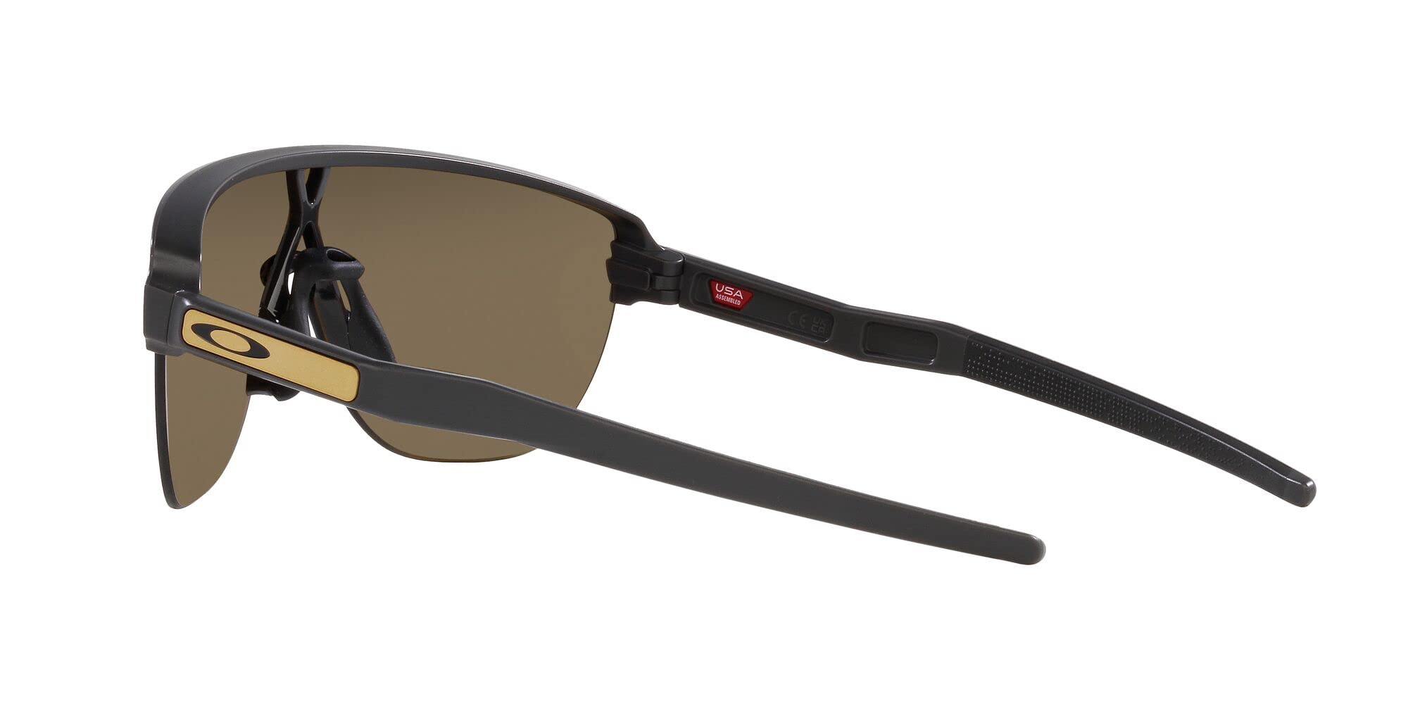 Oakley Men's OO9248 Corridor Rectangular Sunglasses, Matte Carbon/Prizm 24K, 42 mm