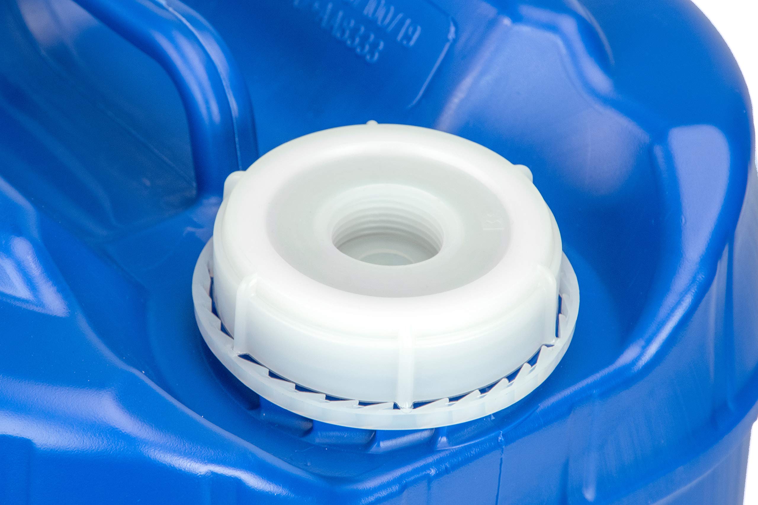 Emergency Water Storage 5 Gallon Water Tank - 20 Gallons (4 Tanks) - 5 Gallons Each w/Lids + Spigot & Water Treatment - Food Grade, Portable, Stackable, Easy Fill - Survival Supply Water Container