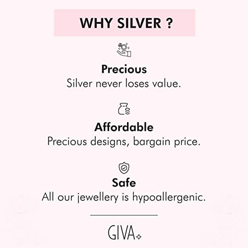 GIVA 925 Sterling Silver Hypoallergenic Silver Infinity Heart Ring for Women Anniversary Birthday Gifts