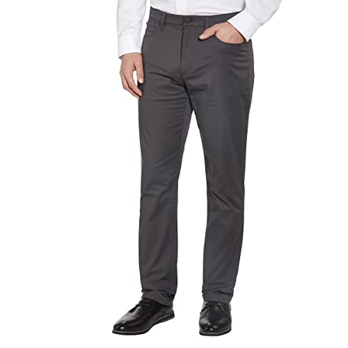 English Laundry Mens 5 Pocket Midway Pant (Forged Iron, 40W x 32L)