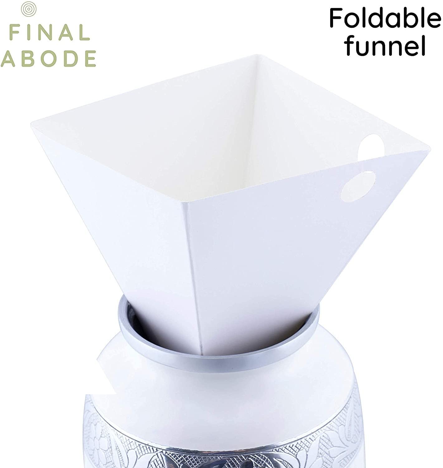 Final Abode Cremation Memorial Urn for Ashes and Stainless Steel Pendant Necklace - Blue Funeral Burial Engravable Urn - Pendant with Chain Engraved - Protective Black Velvet Bag for Transport