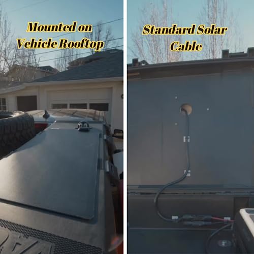LensunSolar 50W Flexible Solar Panel,ETFE Waterproof Lightweight with Highest Efficiency PERC Monocrystalline Solar Cells for Car Hood,Van,Camping