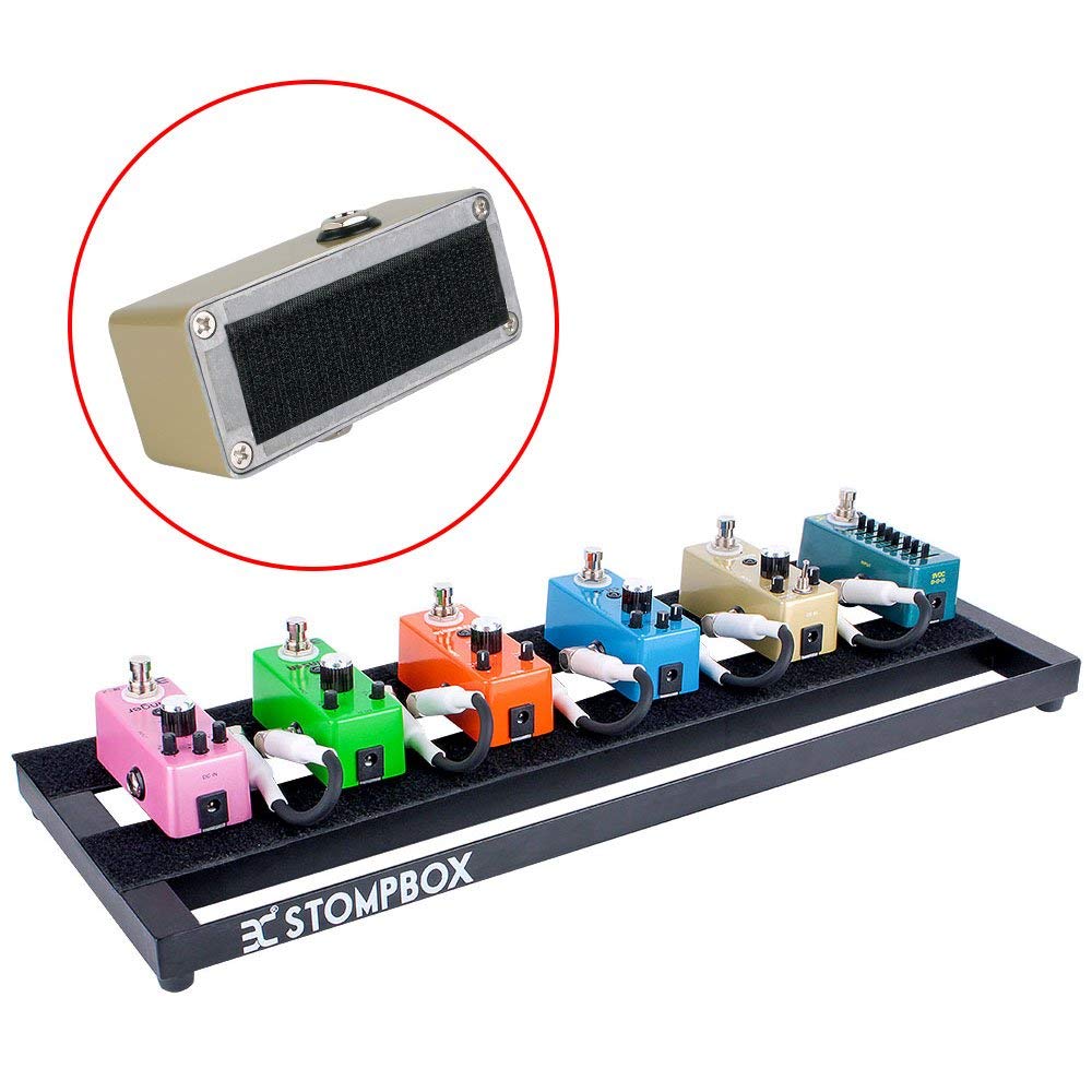 ENO MUSIC Ex Stompbox Guitar Effects Pedal board Mini with Pedals Mountain Tape & Cable Tie (14")