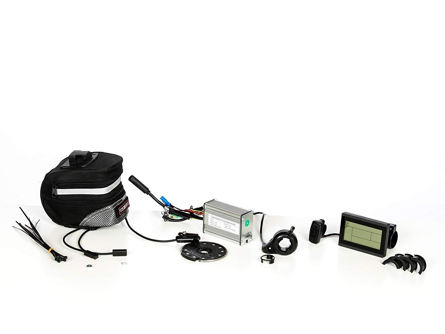 Ebike KIT 500/800W Electric Bicycle E Bike Complete Conversion Kit Front Hub Motor, Battery Li-Ion 40km/h LCD 26/27.5/28/29/700C Rim Sizes (Bike not Included) (26 in)