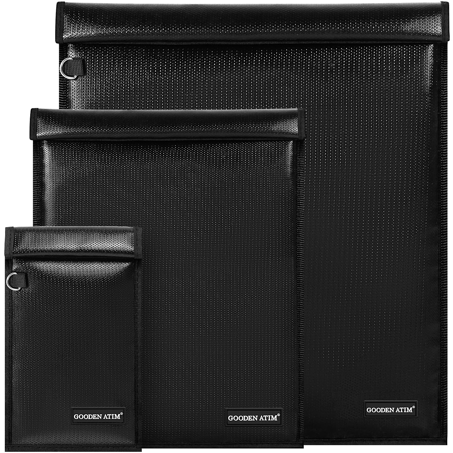 Faraday Bag for Phones, RFID Signal Blocking Bag Faraday Cage, Signal Jammer for Privacy Protection, Anti-Tracking, Fireproof & Waterproof Faraday Pouch (Black., 1 Pack)